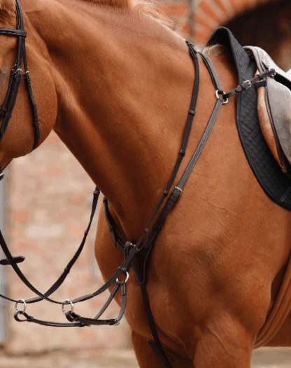 Norbello Hunter Breastplate with Fancy Stitching by PEI - Four Star ...